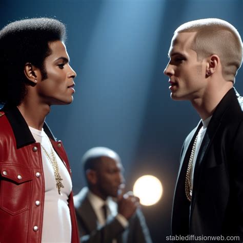 Musical Careers Of Michael Jackson And Eminem Stable Diffusion Online