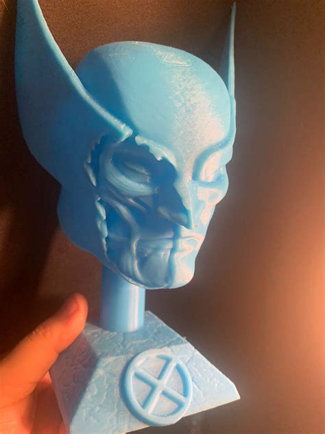 3d Printing Wolverine Skull Bust Made With S1 Pro・cults