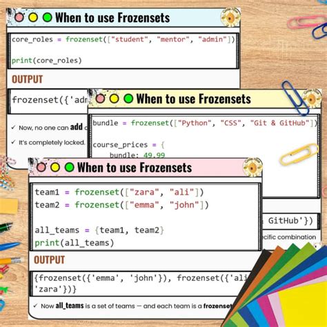 when to use the frozenset data type in python complete coding lessons