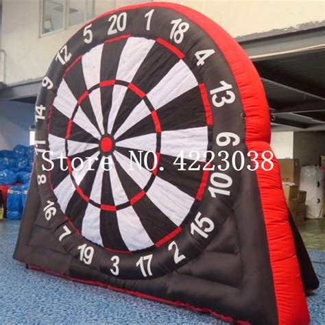 Giant 4m 13ft Inflatable Human Soccer Dart Board Game For Outdoor Fun