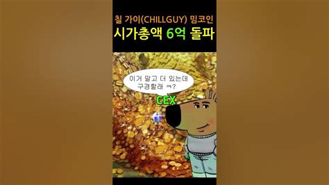 실시간 급상승 중인 Chill한 밈 코인 Youtube