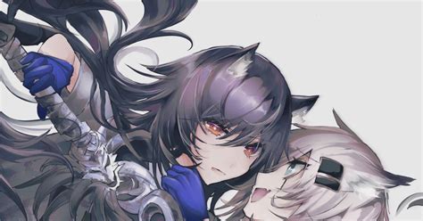 明日方舟 凶兆ラップランド、異格テキサス みるいのイラスト Pixiv