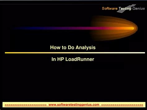 Ppt How To Do Analysis In Hp Loadrunner Powerpoint Presentation Free