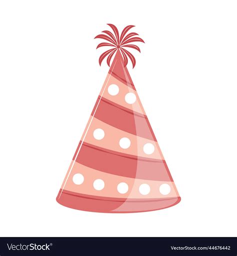 Party Hat Cartoon Royalty Free Vector Image Vectorstock