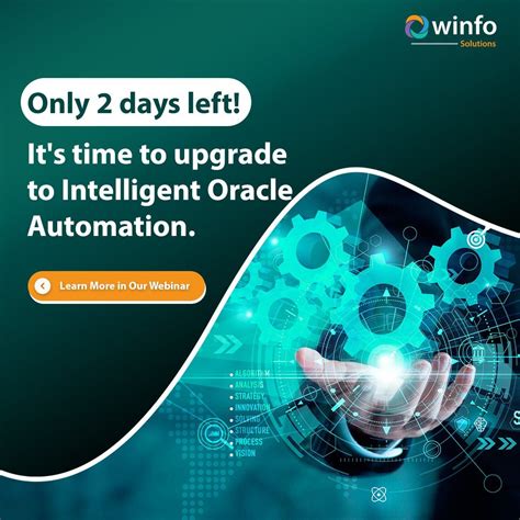 Winfo Solutions On Linkedin Oracleautomation Winfobots