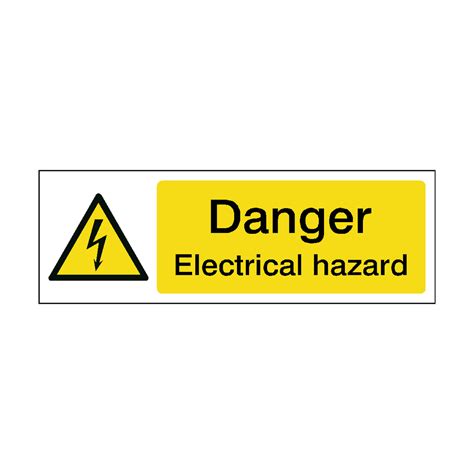 Danger Electrical Hazard Safety Sign Safety Uk