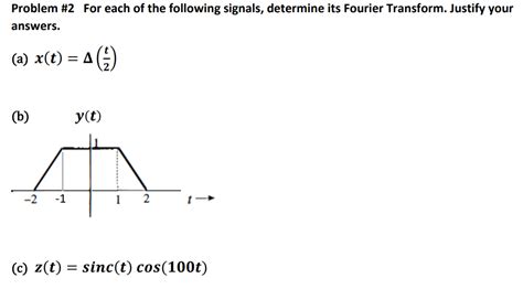 Solved Problem For Each Of The Following Signals Chegg