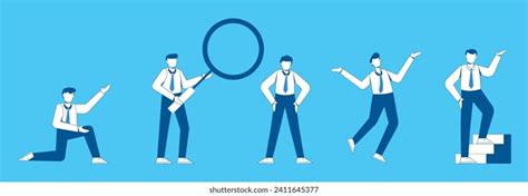 No Face Young Man Worker Character Stock Vector Royalty Free