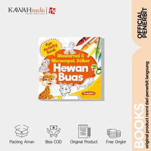 Jual FUN ACTIVITY BOOK MEWARNAI MENEMPEL STIKER HEWAN BUAS Kota