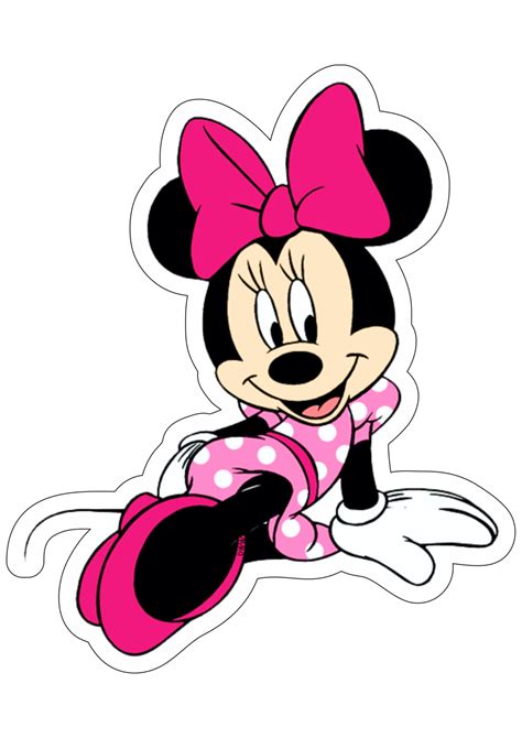 Minnie Mouse Rosa Menina Personagem Fictício Desenho Animado Infantil