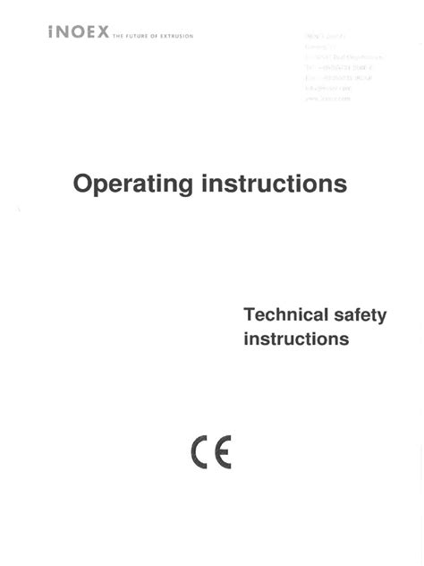 operating instruction pdf