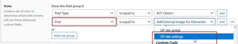 Add Options Page For The Free Version Of Acf Elementor Addon Components