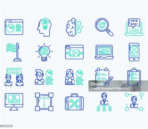 Simple Icon Set Of 40 Ux Ans Ui Vector Line Icons Contains Such Icons As Idea Bug User Mobile