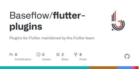 github baseflow flutter plugins plugins for flutter maintained by
