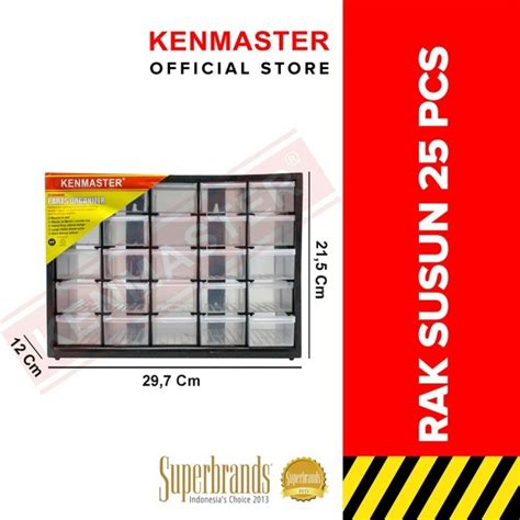 Jual Kenmaster Organizer Rak Susun Drawer Slot Kotak Spare Part Komponen Shopee Indonesia