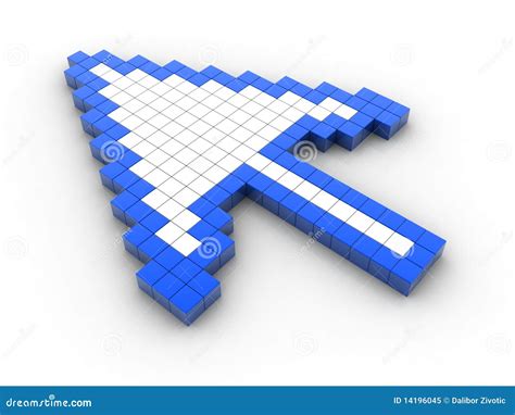 Computer Arrow Cursor D Stock Illustration Illustration Of Pixel