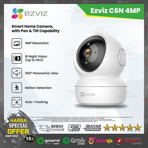 Jual Cctv Ezviz C6n 2mp 1080p 4mp 2k Resolution Wireless Ptz