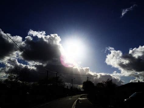 Premium Photo Road Passing Through Clouds
