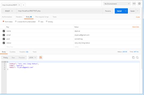 Rest Issue With Post Variable In Php Script Stack Overflow