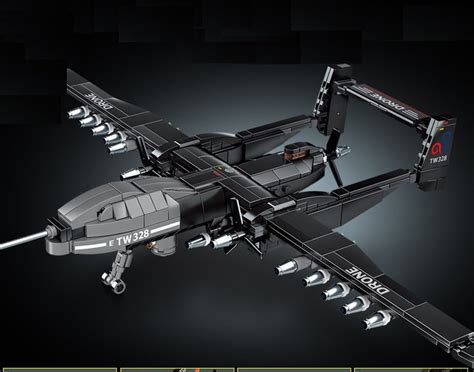 China Twin Tailed Scorpion Uav Mnifigures Military Uav Sets