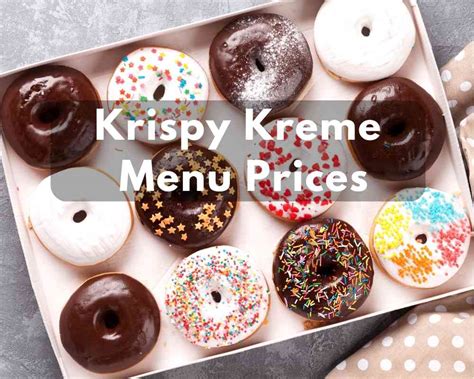 Krispy Kreme Doughnuts Menu