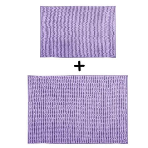 Tapis De Bain MSV Microfibre CHENILLE Lavande Violet 40x60cm