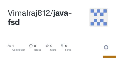 Github Vimalraj Java Fsd