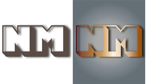 Premium Vector Initial Letter Mn Logo Design Creative Modern Symbol