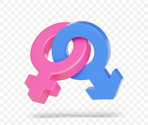 Símbolos De Gênero Feminino E Masculino Elemento De Relacionamento De