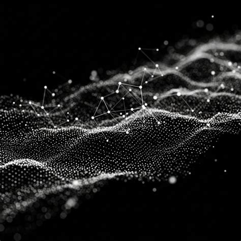 Abstract Digital Visualization Featuring A Network Of Interconnected