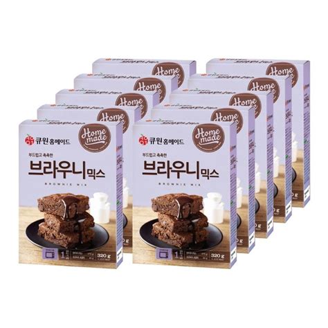 박스특가10개입 큐원 브라우니 믹스 한박스 전자레인지용 홈플러스 택배배송