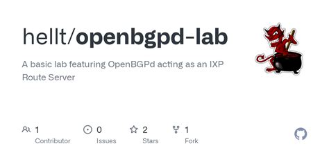 Github Helltopenbgpd Lab A Basic Lab Featuring Openbgpd Acting As
