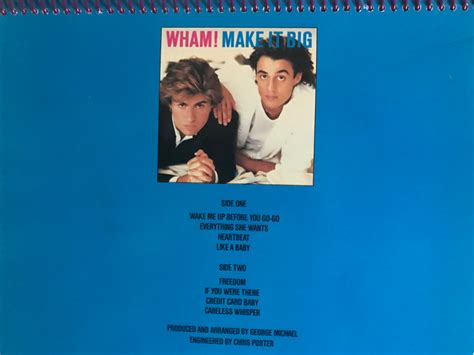Wham Make It Big Album Cover Notebook A Victorian Revolution