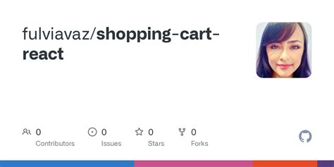 github fulviavaz shopping cart react