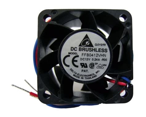 Ventilátor FFB0412VHN, 12VDC, 40 x 40 x 28mm, kuličkové ložisko, Delta