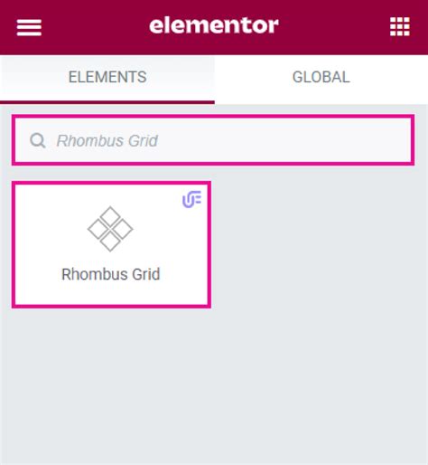 Rhombus Grid For Elementor Unlimited Elements Widget Library For