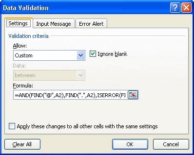 Validate An Email Address In Excel Computergaga