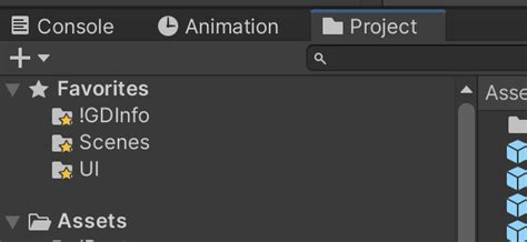 Favorites In Project Stored Cross Project And Dont Work Unity Engine
