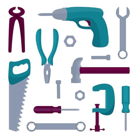 Premium Vector Working Tools Kit