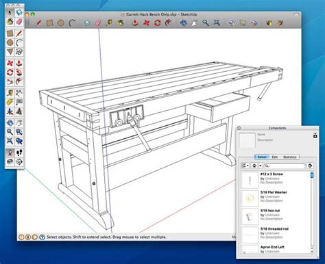 SketchUp For Digital Woodworking Plans Fine Woodworking