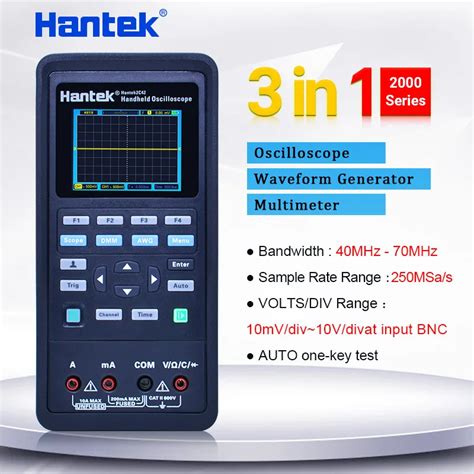 Hantek Handheld Digital Oscilloscope Multimeter Waveform Generator 3