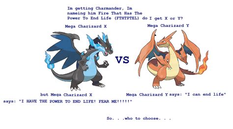 Mega Charizard X Vs Mega Charizard Y Help By Thecat1313 On Deviantart
