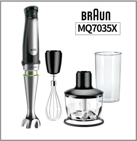 Braun Hand Blenders Mixer MQ7035X 1000W ActiveBlade System EasyClick