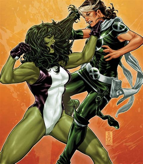 Rogue Vs She Hulk Femme Fatales Photo 28983107 Fanpop