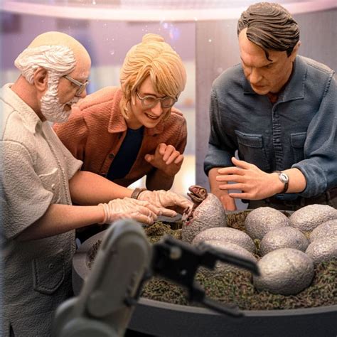 Jurassic Park Dino Hatching Jurassic Park 110 Scale Statue By Iron
