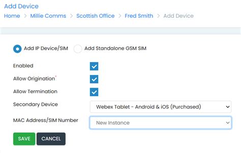 How To Assign The Webex Tablet Device