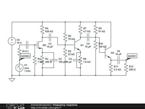 Frequency Response Circuitlab