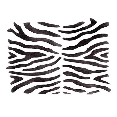 Zebra Stencil 21cm X 29cm Hobbycraft