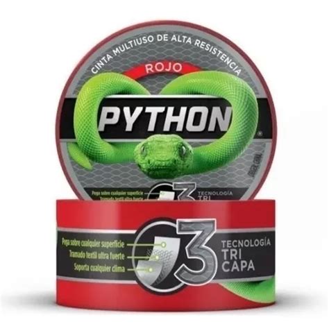 cinta multiuso alta resistencia python roja 48mm x 9m duc