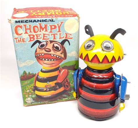 Marx Chompy The Beetle Wind Up Toy W Box